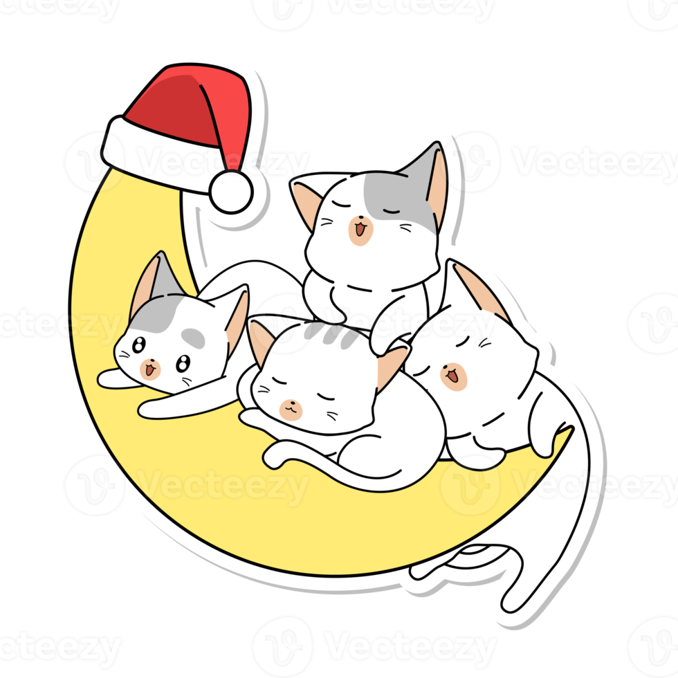 Cute Cat Cartoon Sticker 11811638 Png