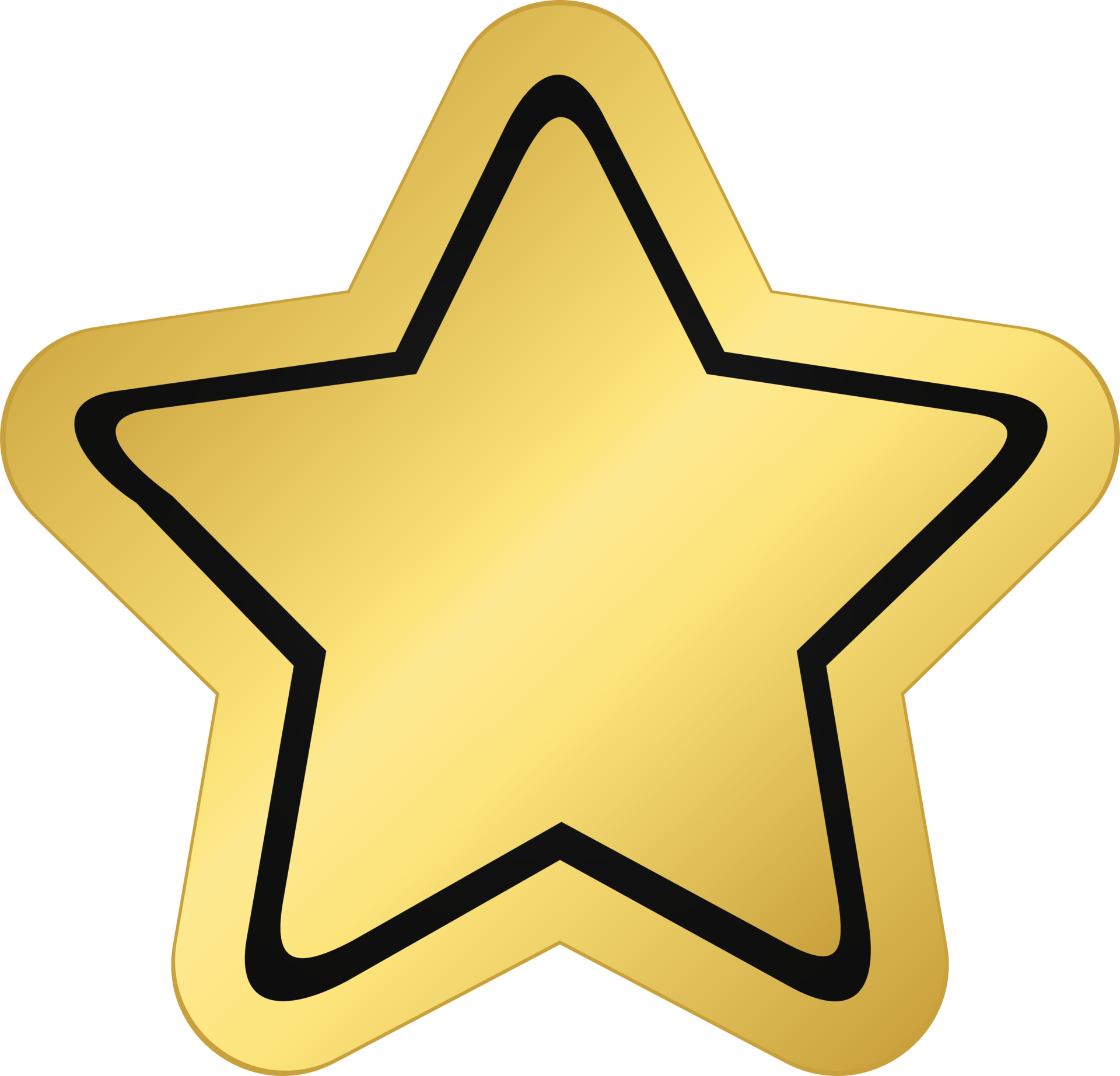 Gold Star Badge 11811818 PNG