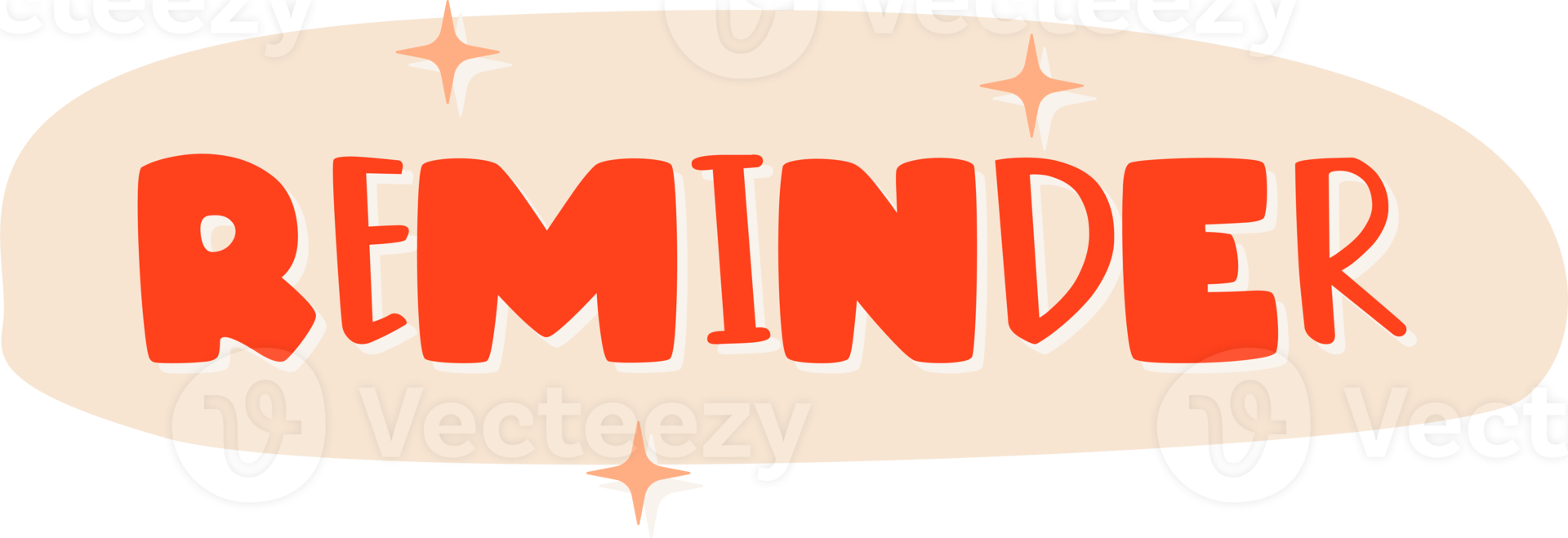 Reminder. cute Sticker text with twinlkle star 11812110 PNG