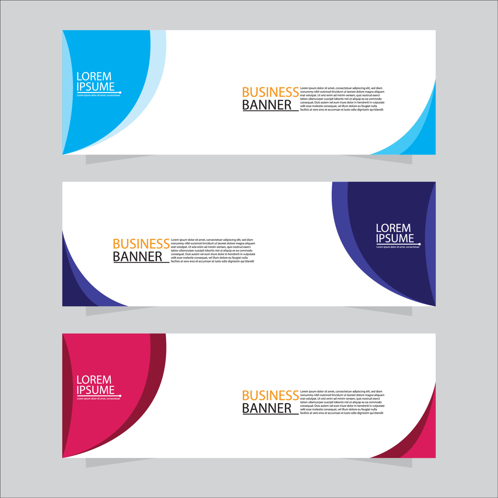 Website Header Template Vector Art, Icons, and Graphics for Free Download