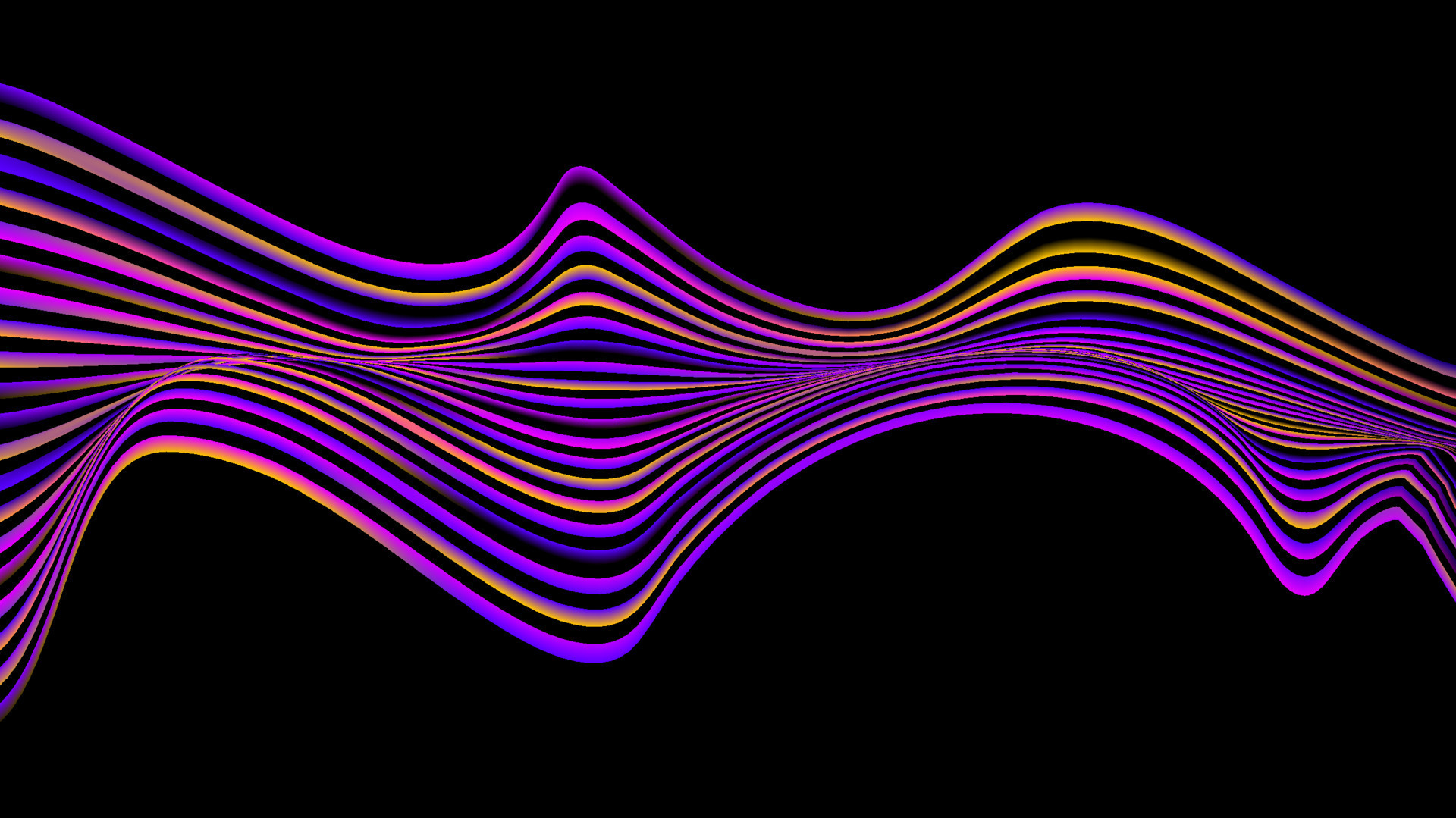 Abstract neon color optical wave lines art pattern design elements on black background 11817629 ...