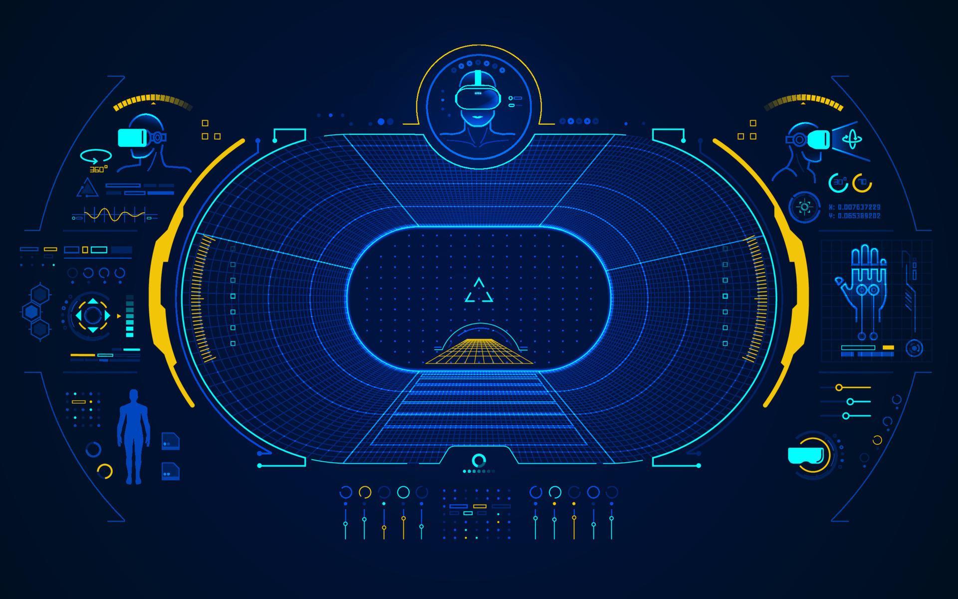 VR vision interface 11817701 Vector Art at Vecteezy