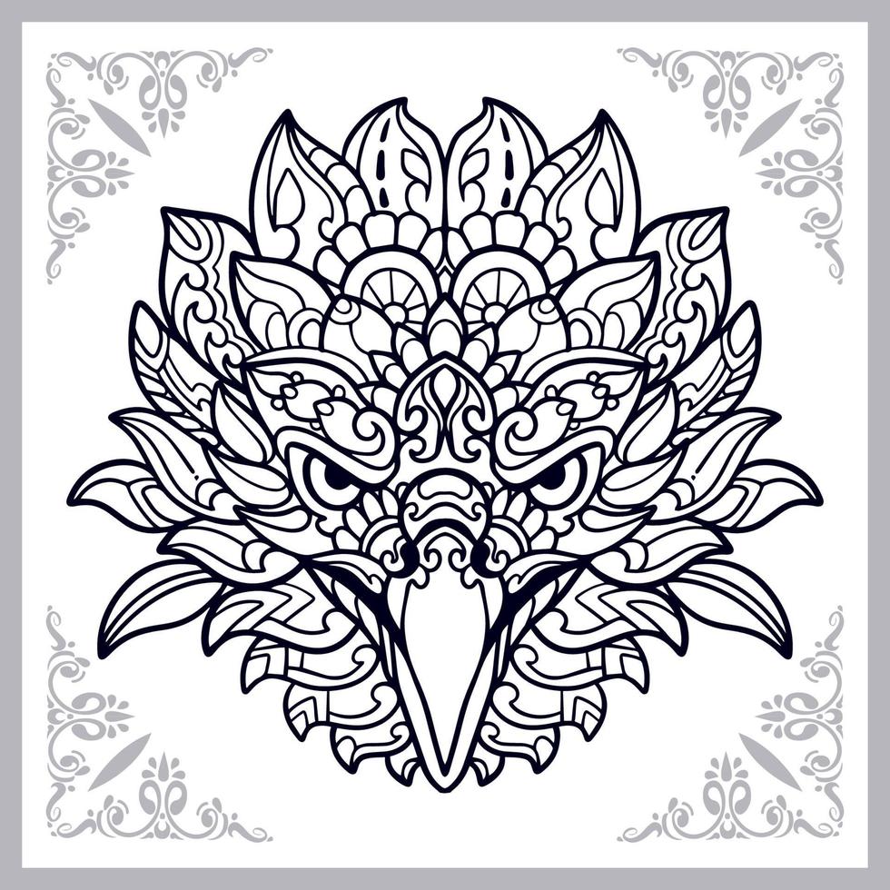 Eagle Mandala Arts Isolated On White Background 11825806 Vector Art At Vecteezy