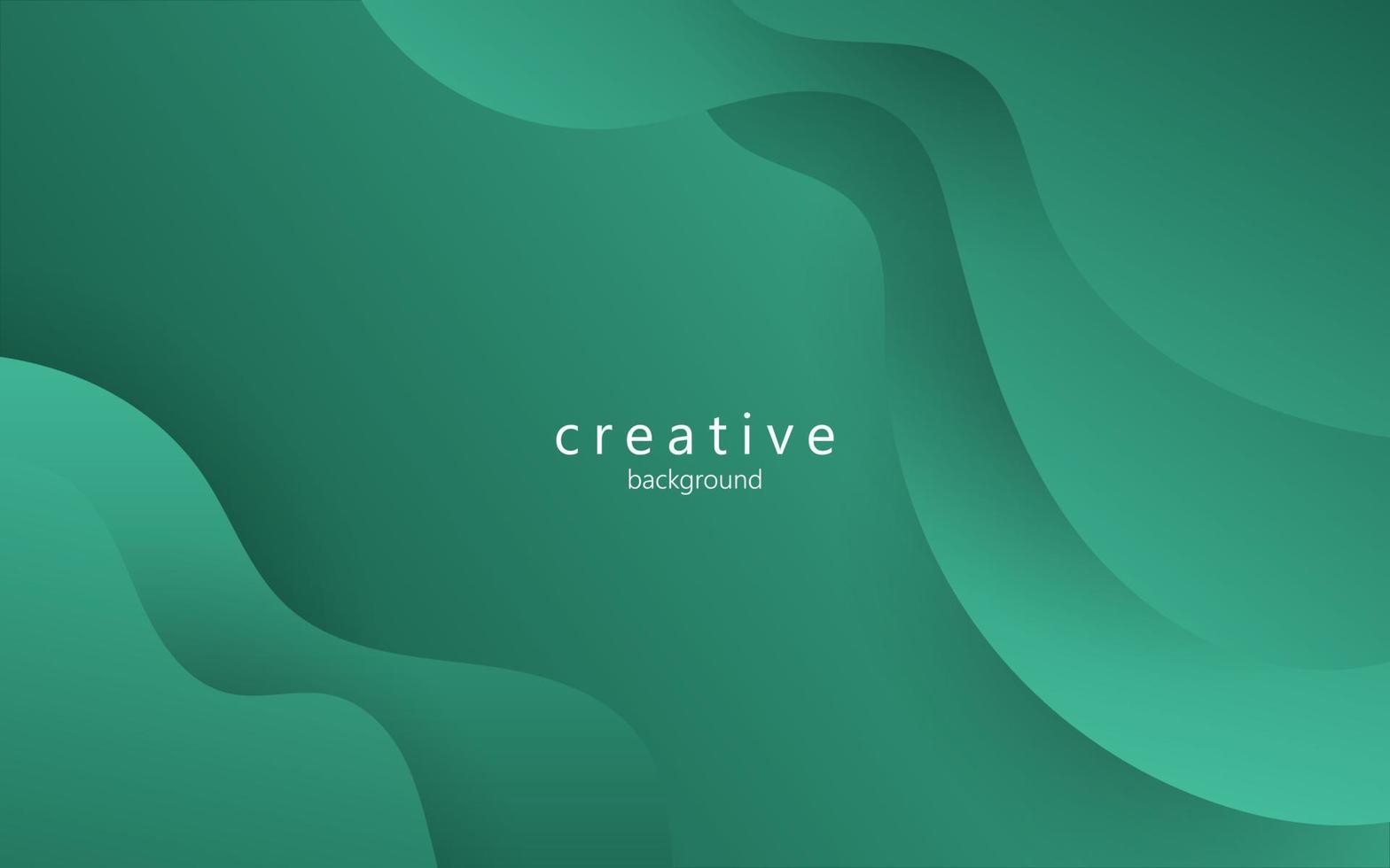 minimal abstract dynamic green gradient color fluid, liquid wavy shape geometric composition ...