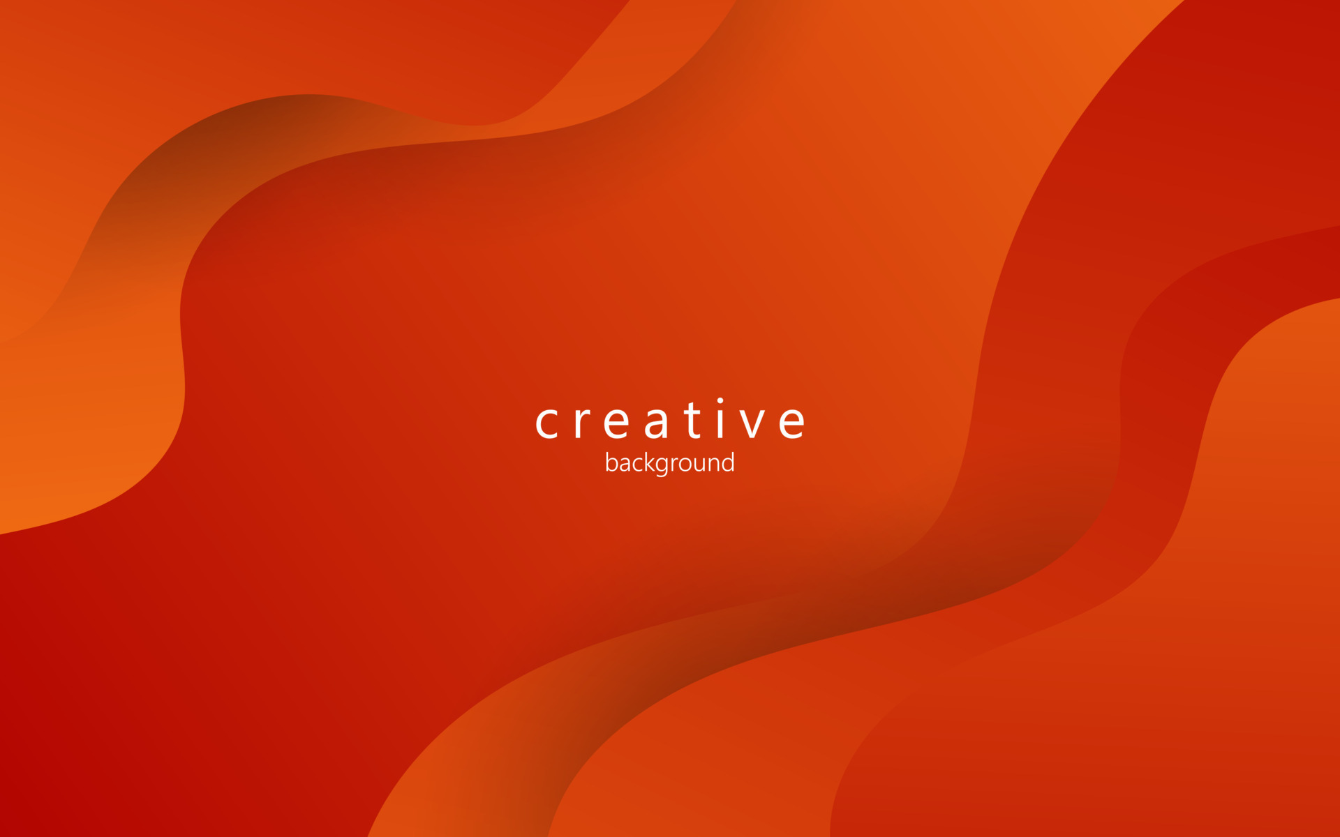 Minimal Abstract Dynamic Orange Gradient Color Fluid Liquid Wavy Shape Geometric Composition