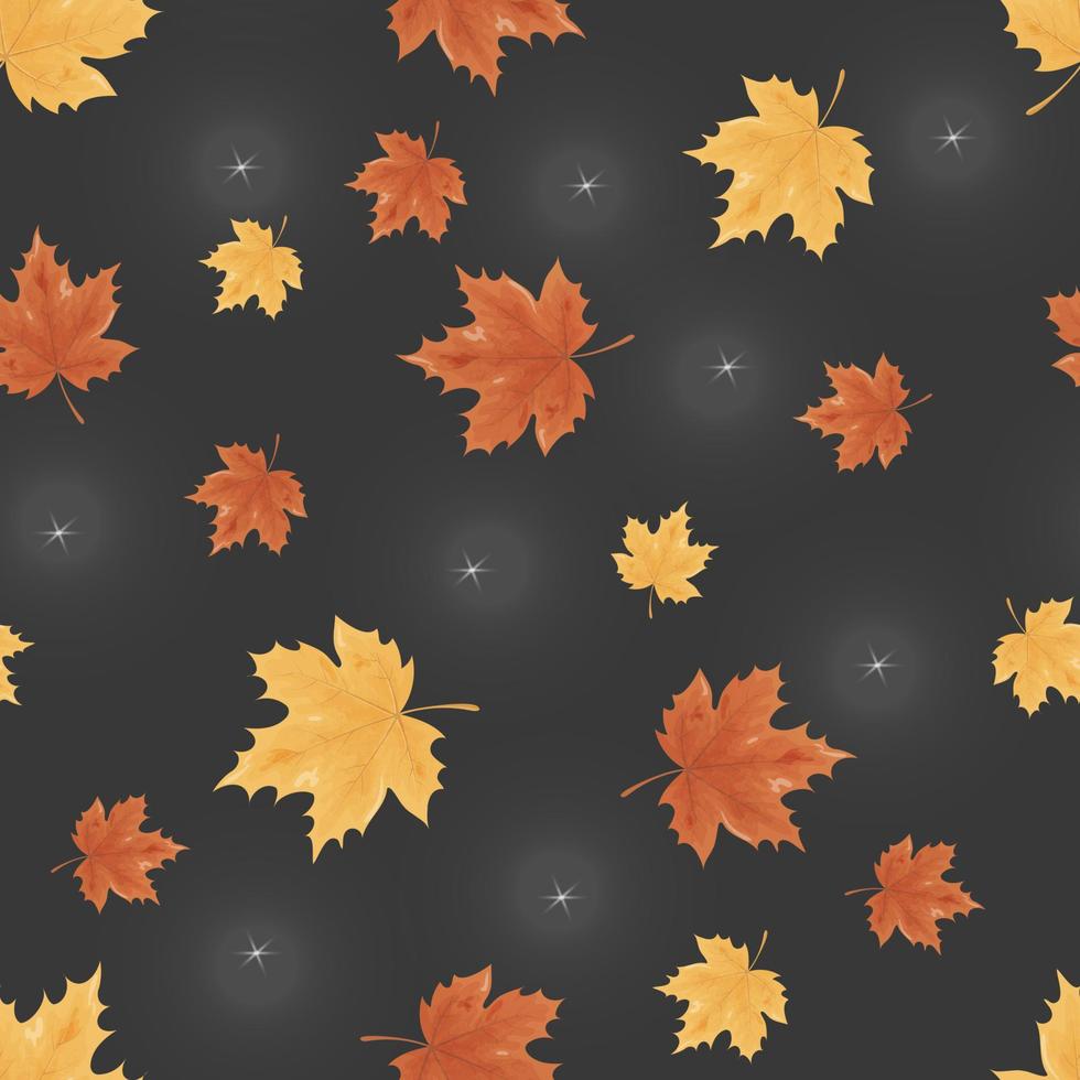 Seamless pattern with maple leaves. Texture design for web banner, print, wallpaper. 11827854 ...