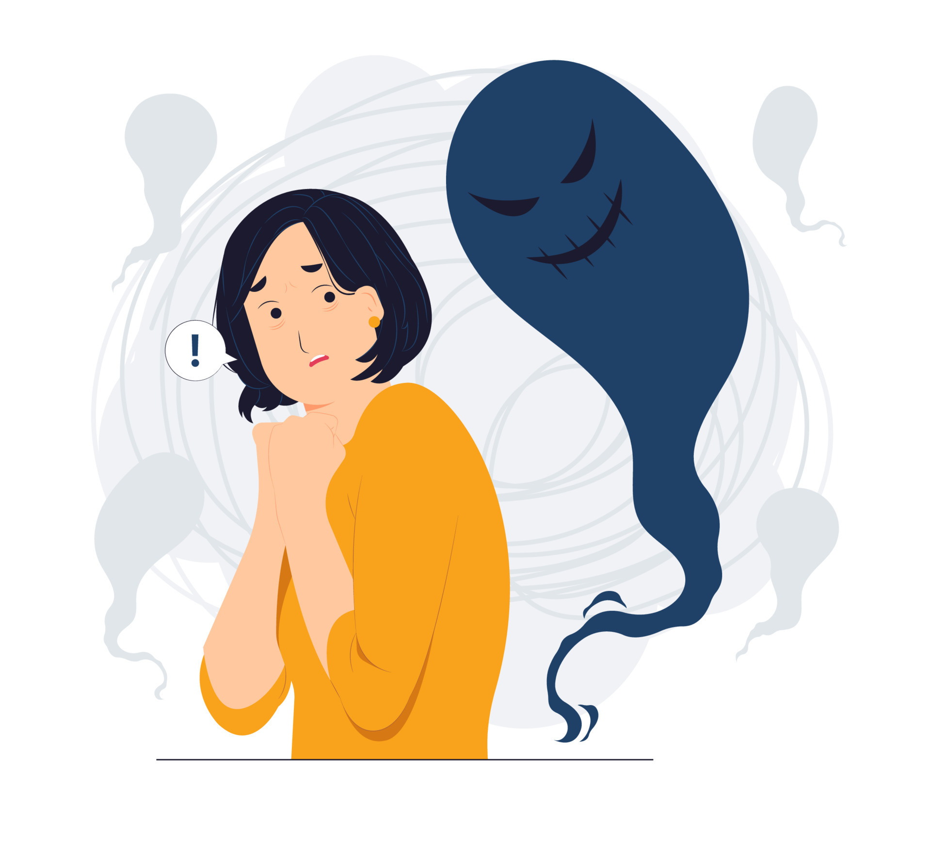 Schizophrenia post-traumatic stress mental disorder, shocked, scared ... Schizophrenia post-traumatic stress mental disorder, shocked, scared ...