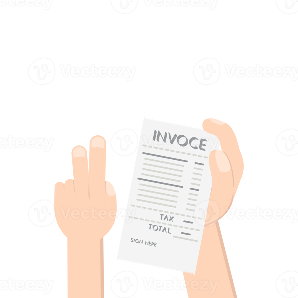 hand holding invoice billing invoice 11832639 PNG