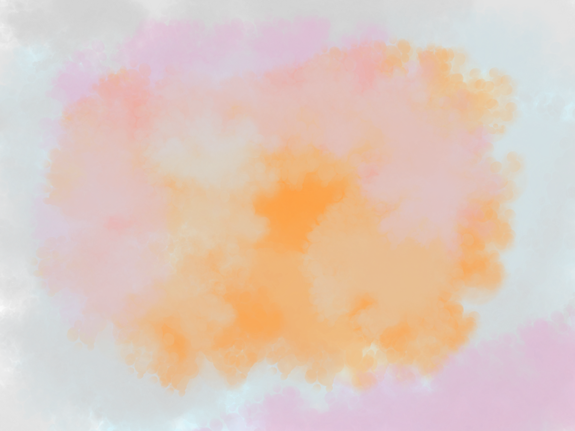 abstract watercolor cloud background with soft orange pink blue pastel color, transparent ...