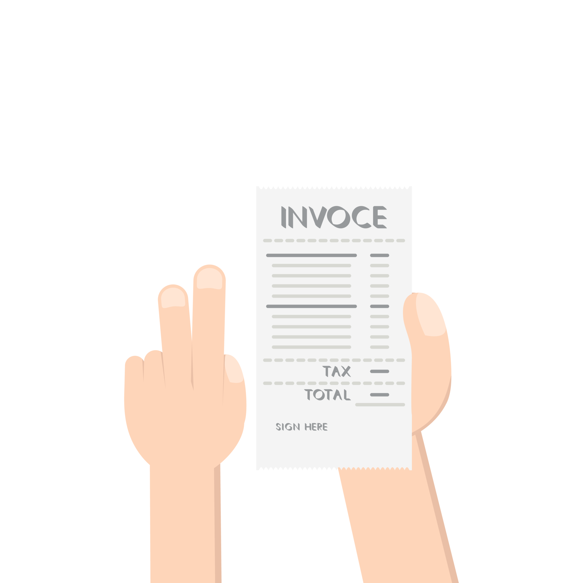 fatura de fatura de mão segurando fatura 11841278 PNG