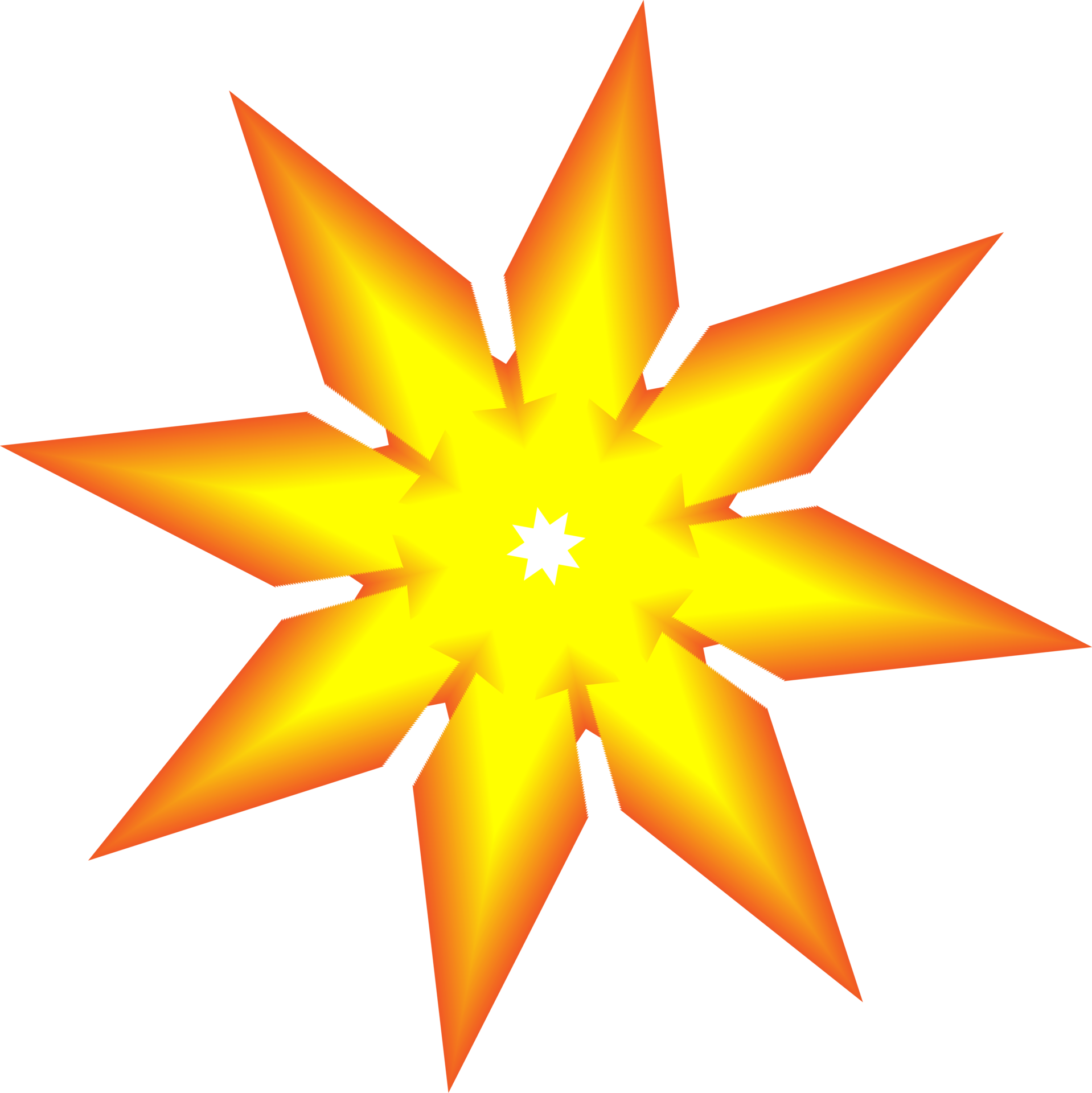 Free Star Shape Flower Sticker Sale Label Glossy Decoration Abstract