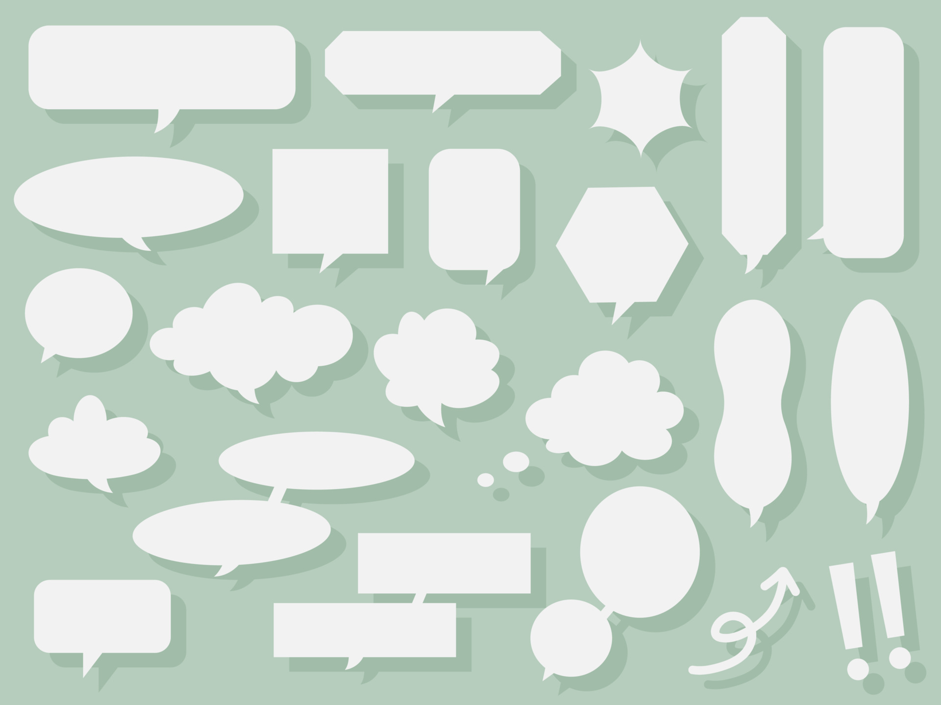 Speech bubble illustration collection 11842461 Vector Art at Vecteezy