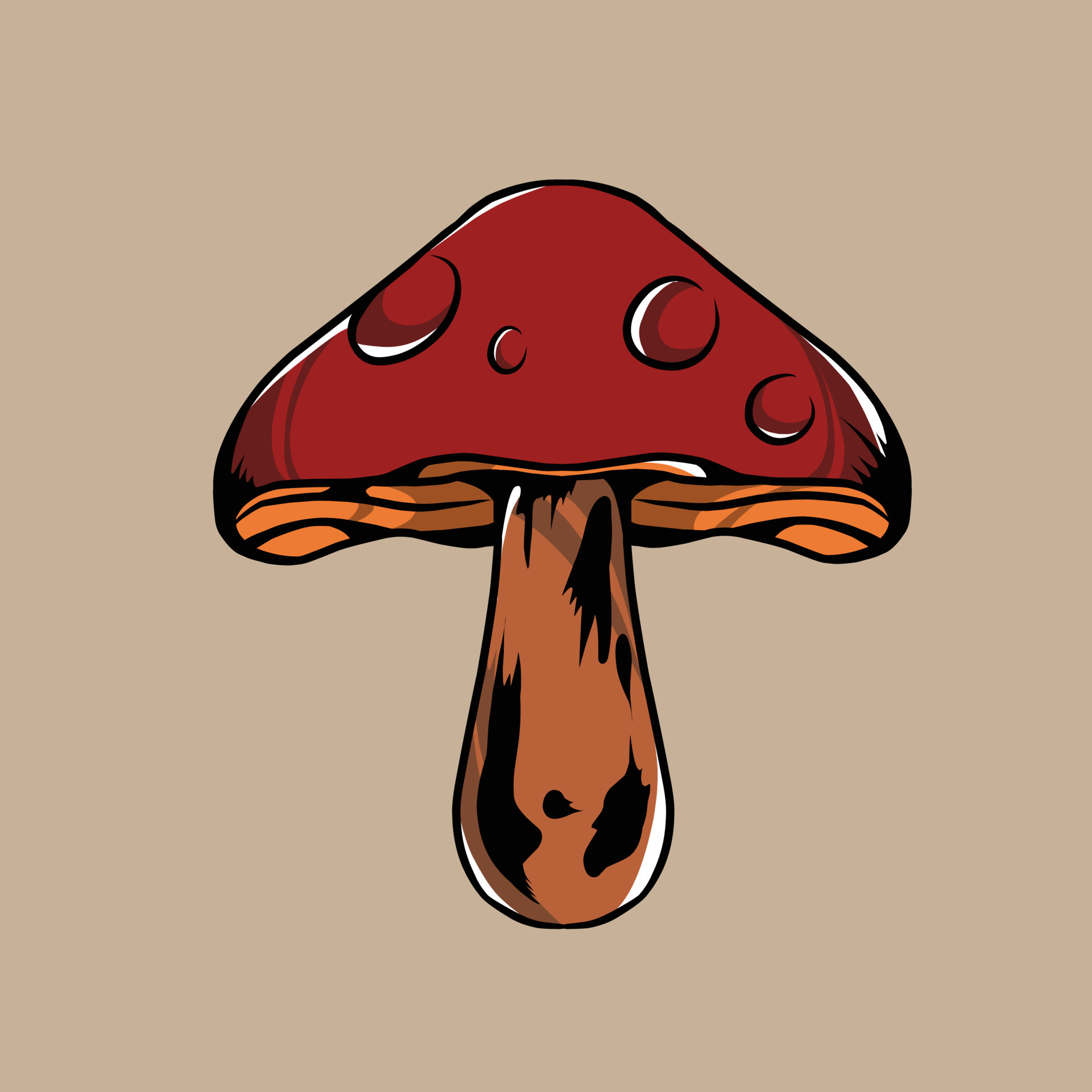 mashroom vector illustration made especially for advertising branding ... mashroom vector illustration made especially for advertising branding ...