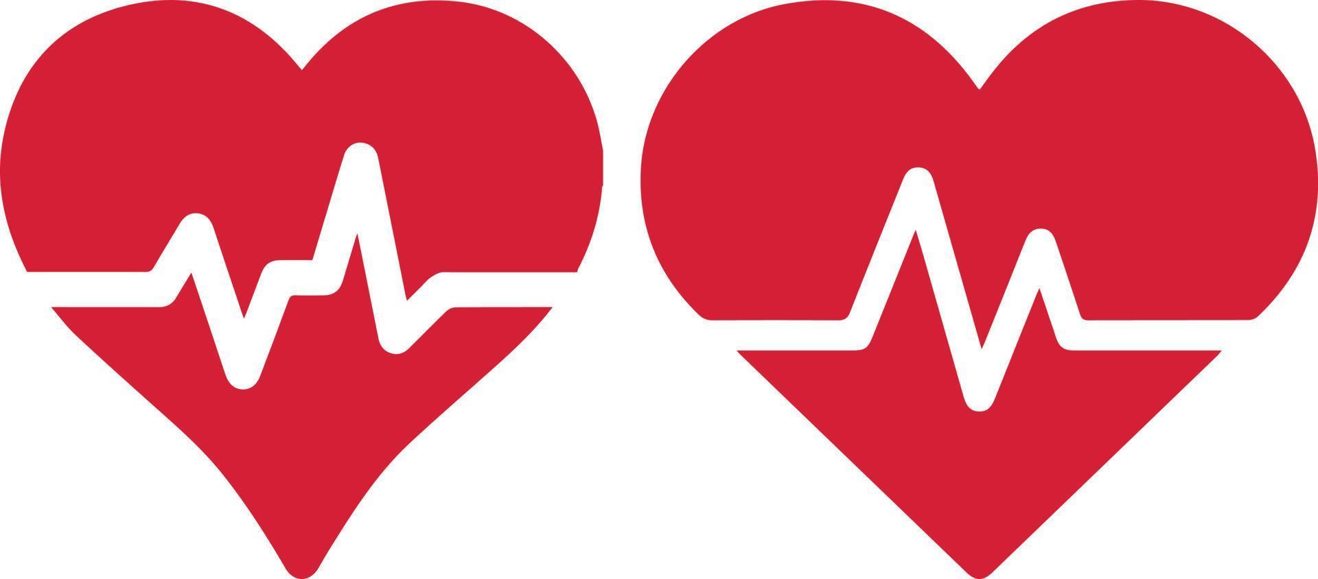 Heartbeat icon collection. Heartbeat line with the shape of a heart ... Heartbeat icon collection. Heartbeat line with the shape of a heart ...