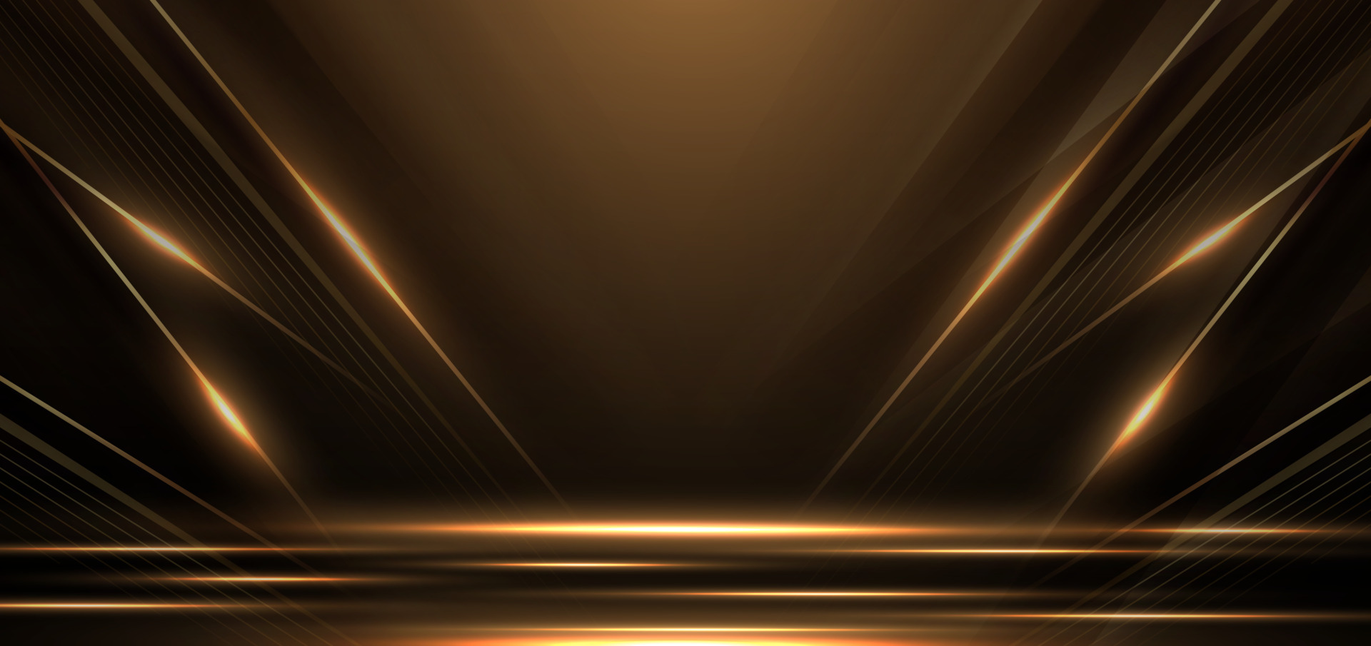 Elegant golden scene diagonal glowing with lighting effect sparkle on black background. 11845815 ...