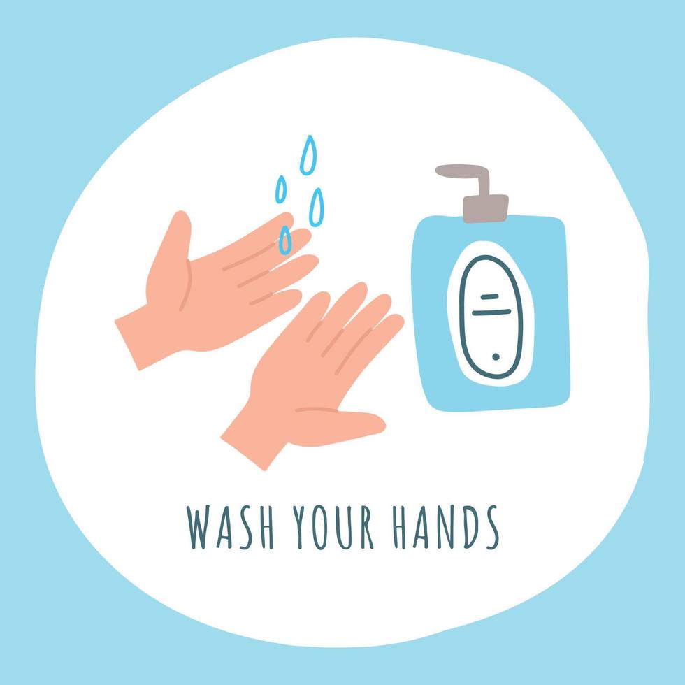 Wash Your Hands Illustration 11854540 Vector Art at Vecteezy