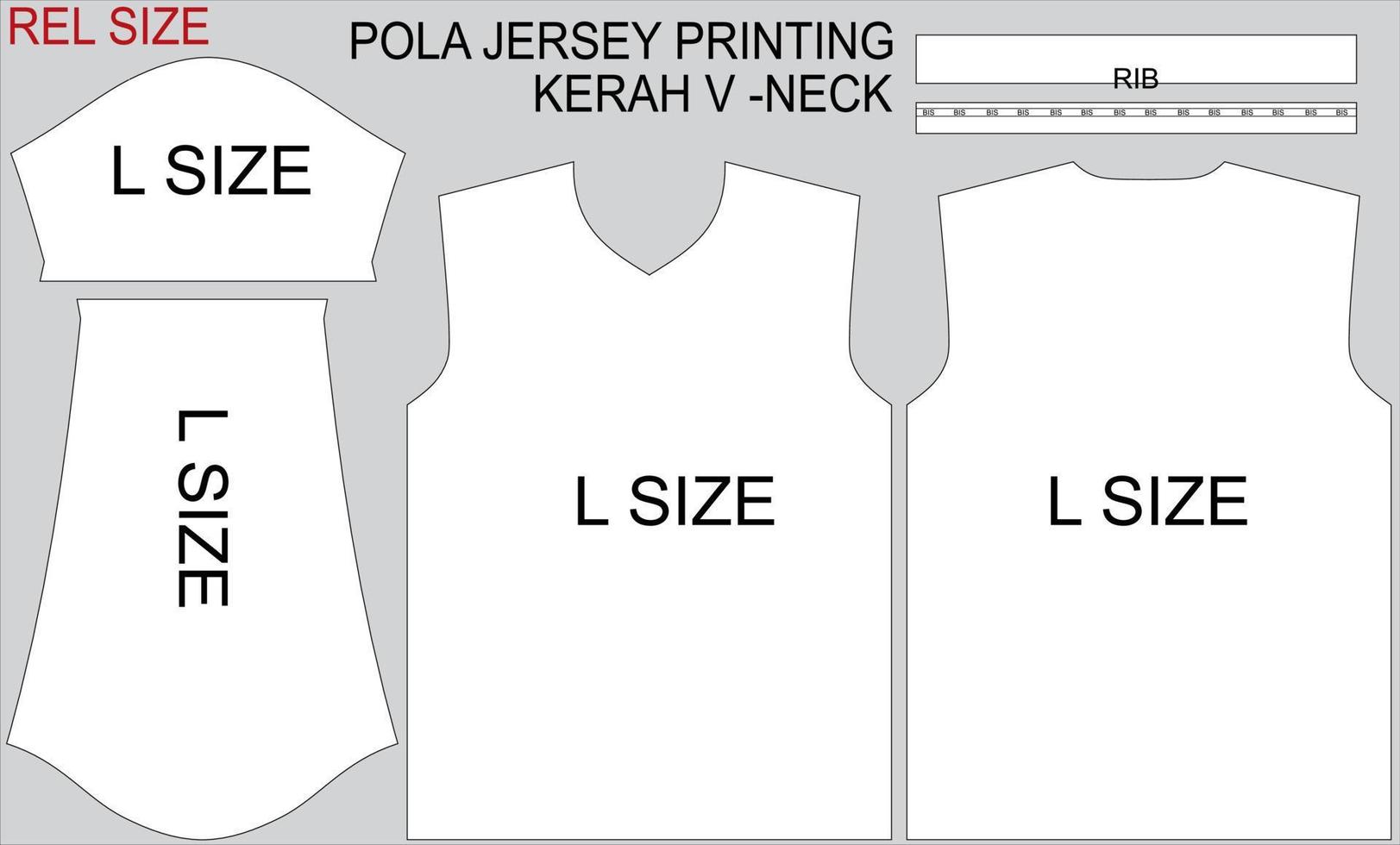 Pattren Pola Jersey Printing V Neck 11855471 Vector Art At Vecteezy