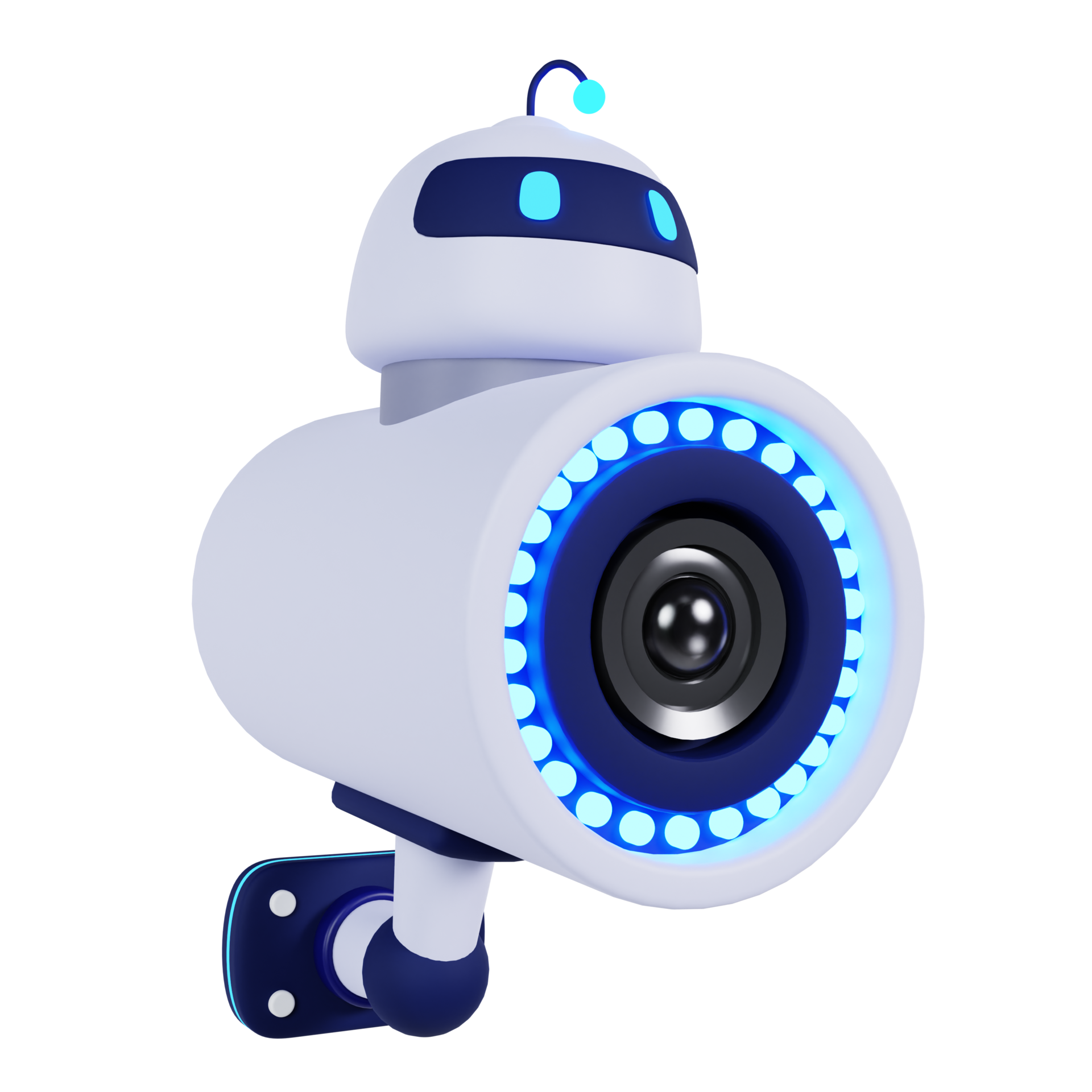 3d Smart Cctv With Bots And Iot Based Illustration 11858503 Png
