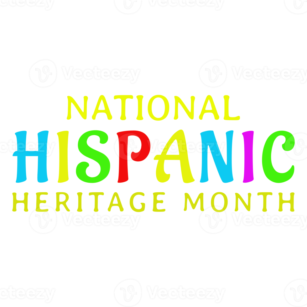 Hispanic Heritage Month Isolated Header Design Element For Promotional