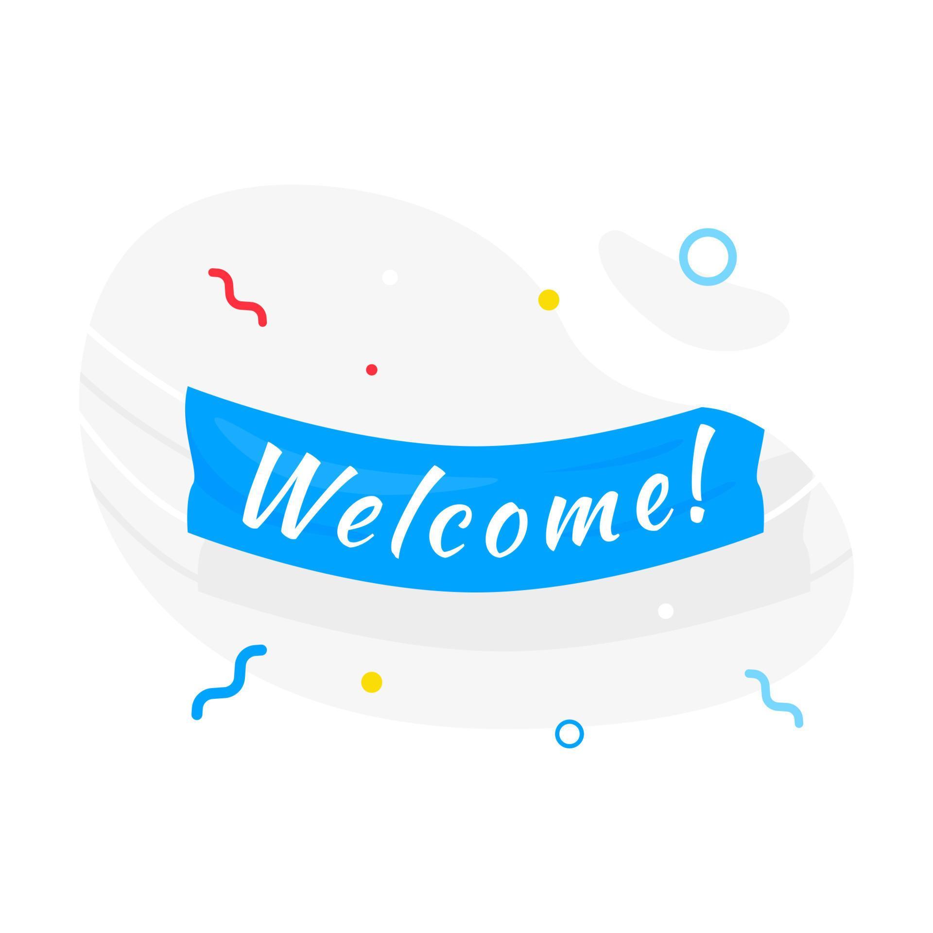 Welcome Page concept illustration flat design vector eps10. modern graphic element for landing ...