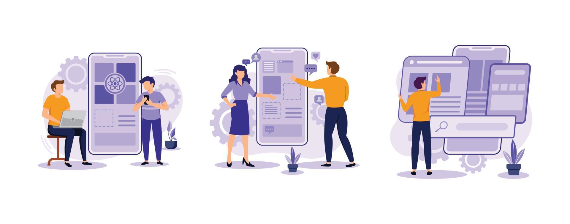 Mobile app development process. React native mobile app, experience ...