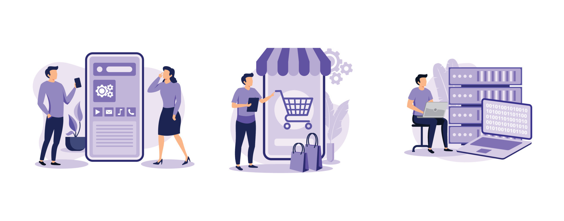 Mobile application development, ecommerce app, big data management software, UI and UX design ...