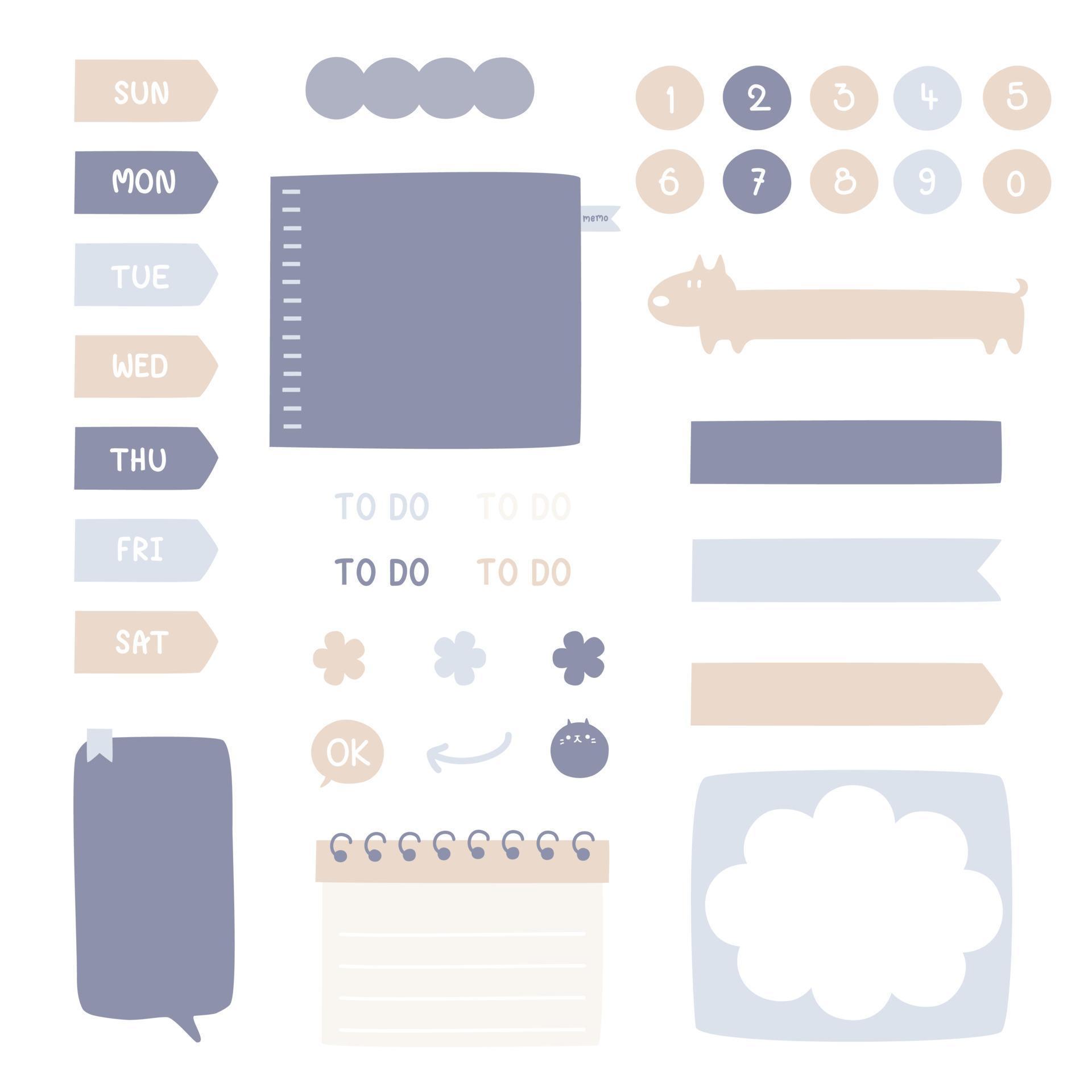 Set Of Cute Hand Drawn Doodle Text Box With Icon Speech Bubble
