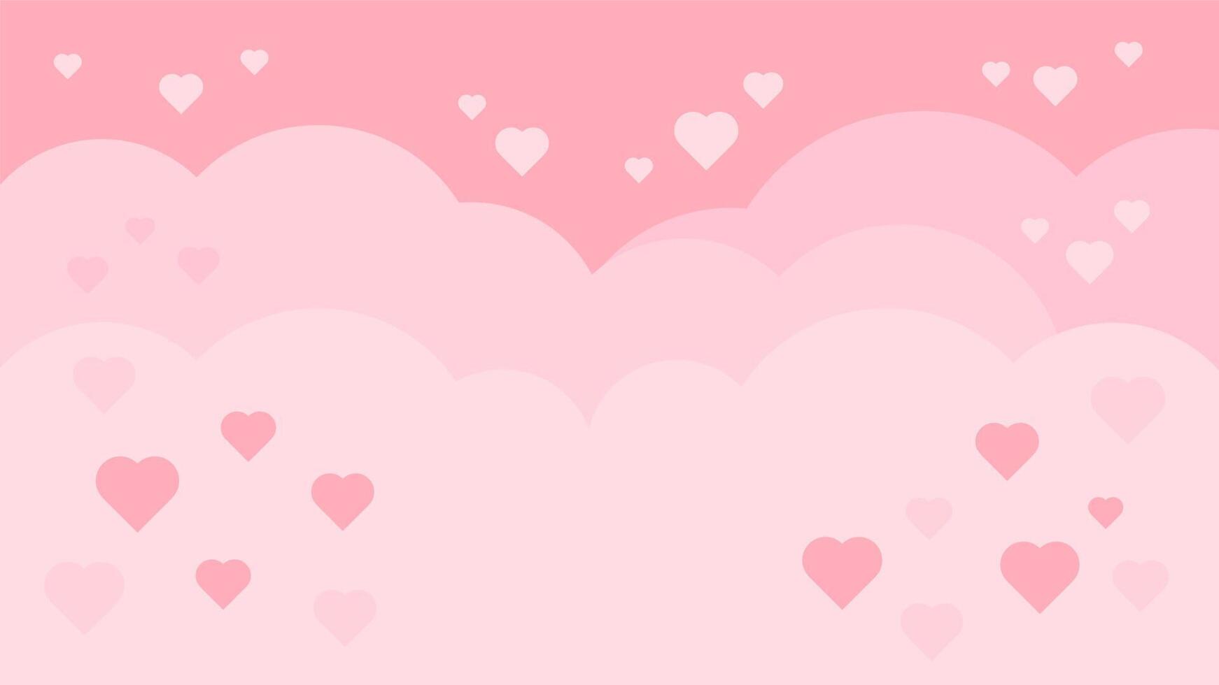 un fondo con imágenes de nubes y corazones en color rosa 11863756 ... un fondo con imágenes de nubes y corazones en color rosa 11863756 ...