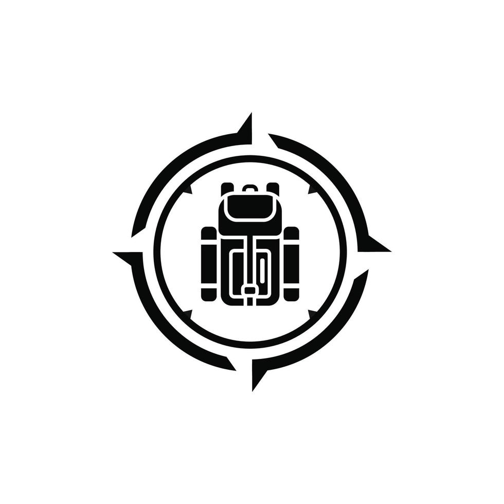 Backpack logo design vector. Backpacker logo 11864168 Vector Art at ... Backpack logo design vector. Backpacker logo 11864168 Vector Art at ...
