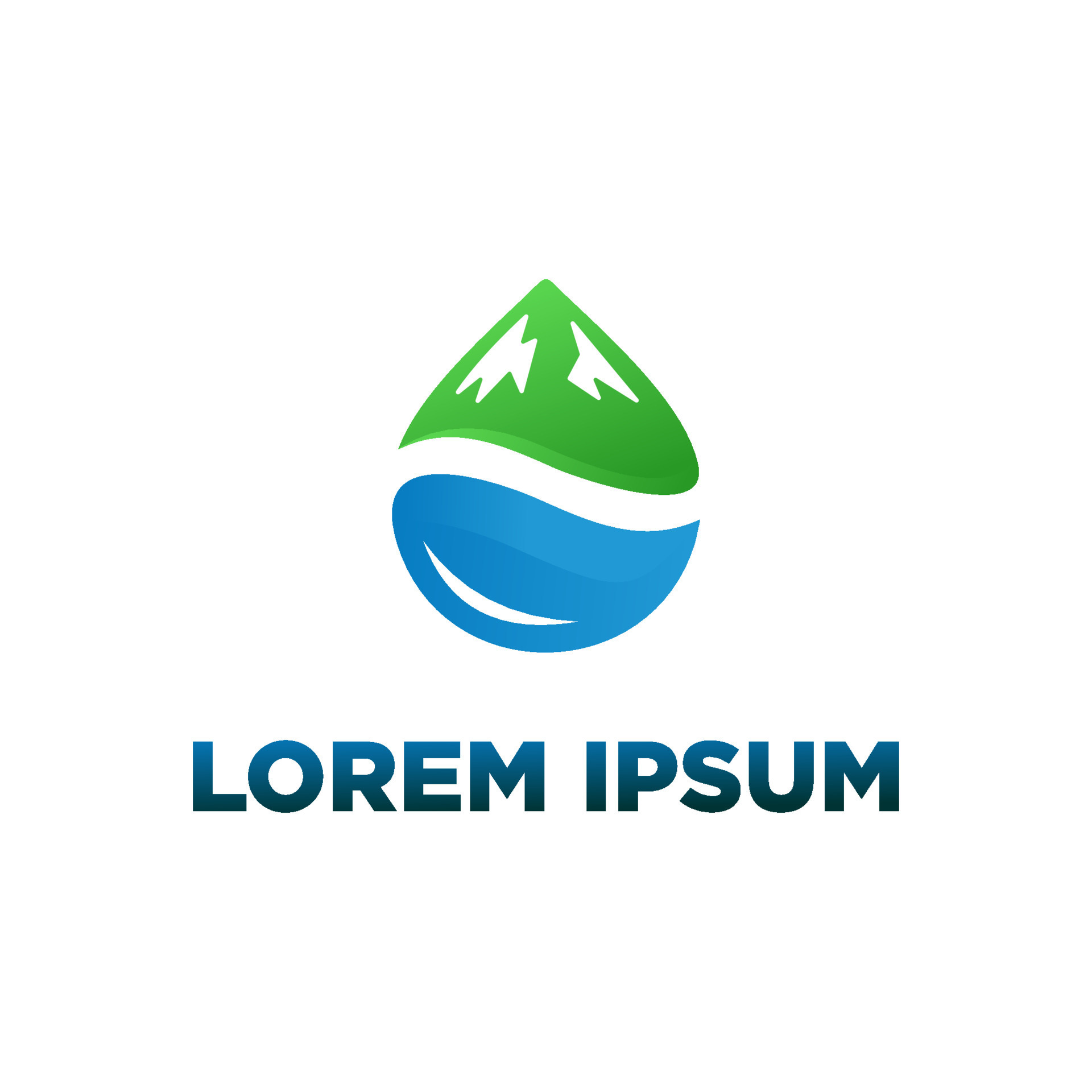 Bottled Water Logos With Mountains