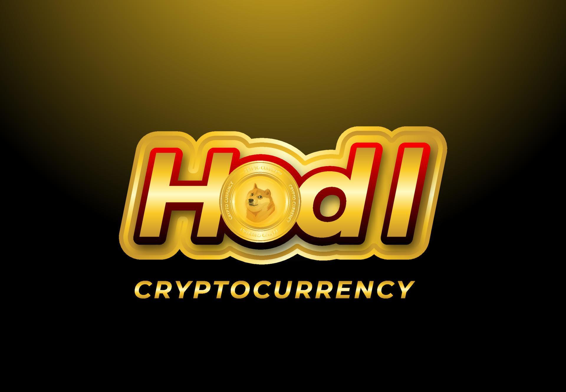 Doge coin cryptocurrency hodl symbol 11865994 Vector Art at Vecteezy