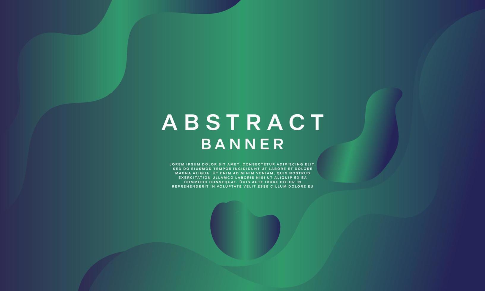 Abstract Fluid Banner Template Colorful Template Banner With Gradient