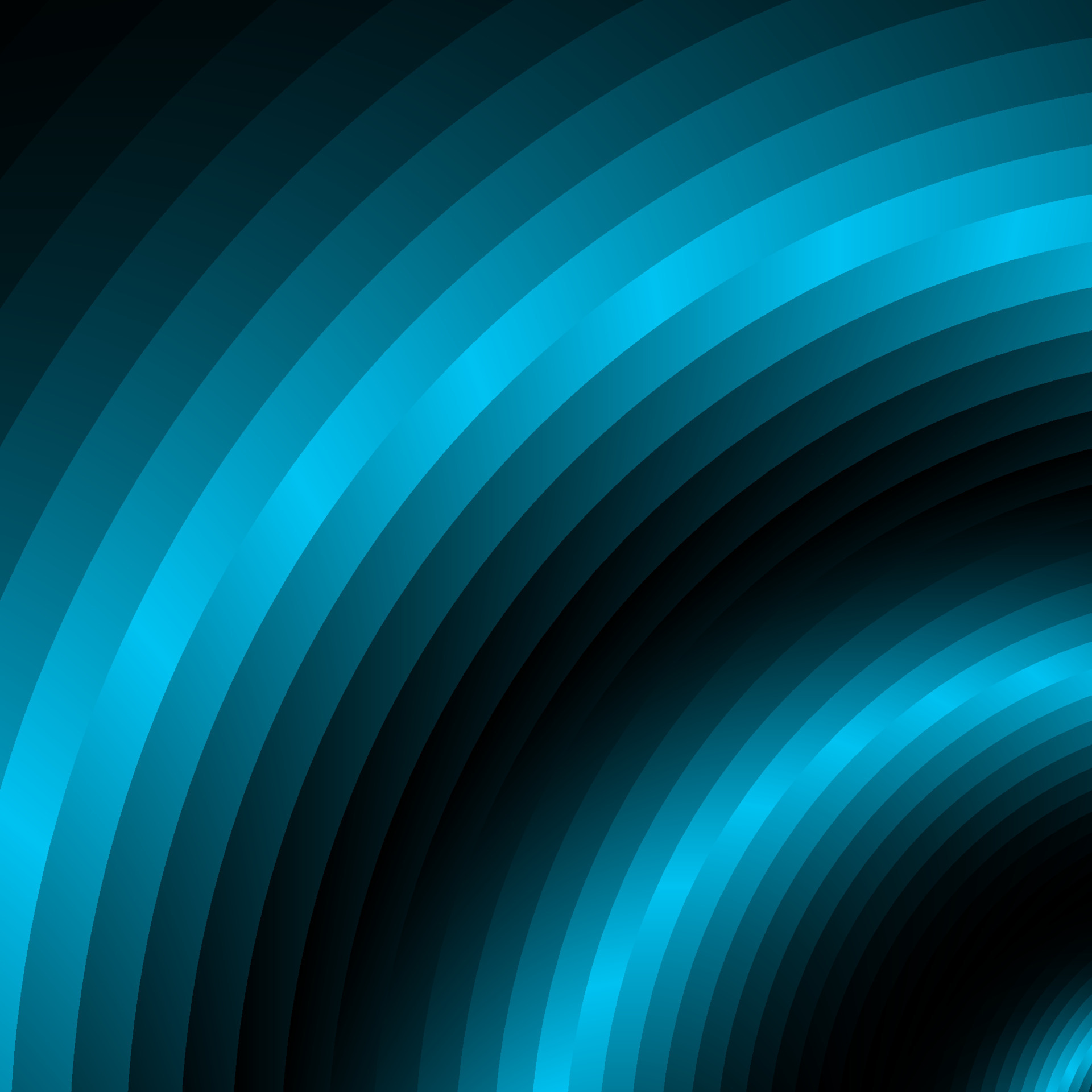 Abstract Curve Pattern In Turquoise And Black Gradient Color Creative Stripe Vector Background