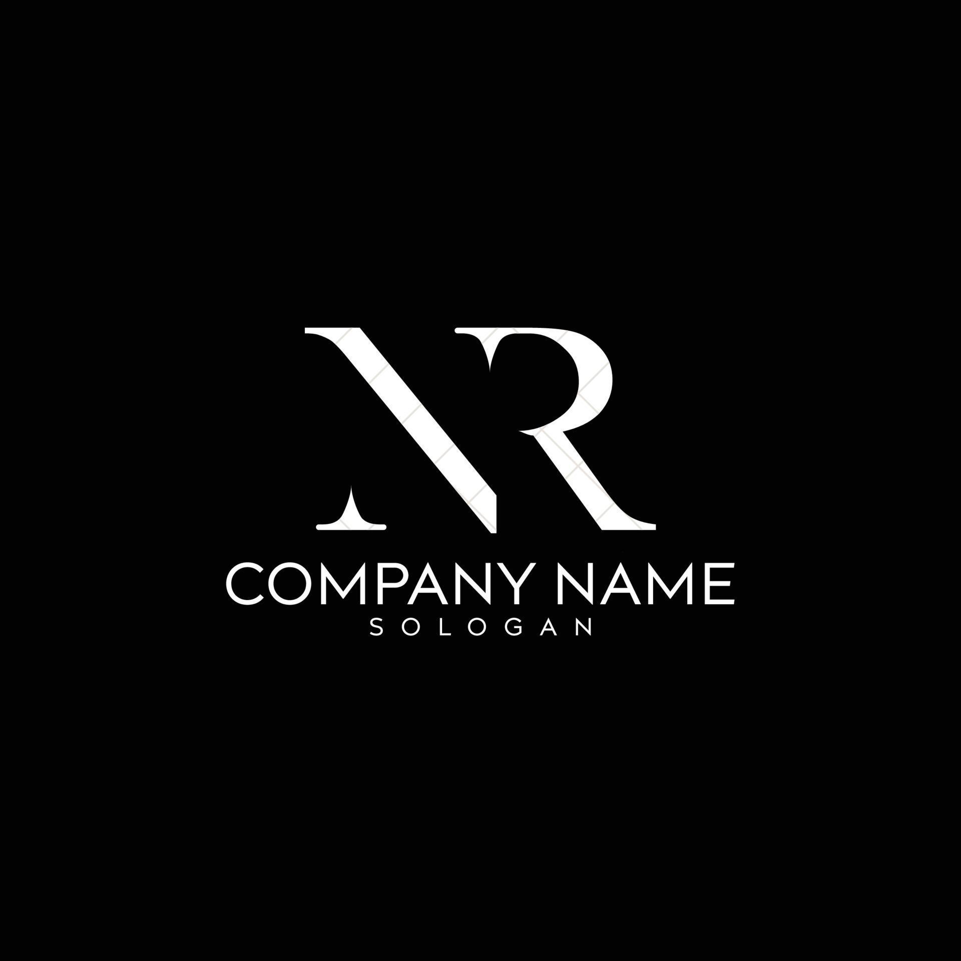 Alphabet Letters NR, NR initial logo design Emblem Monogram, NR Logo ...