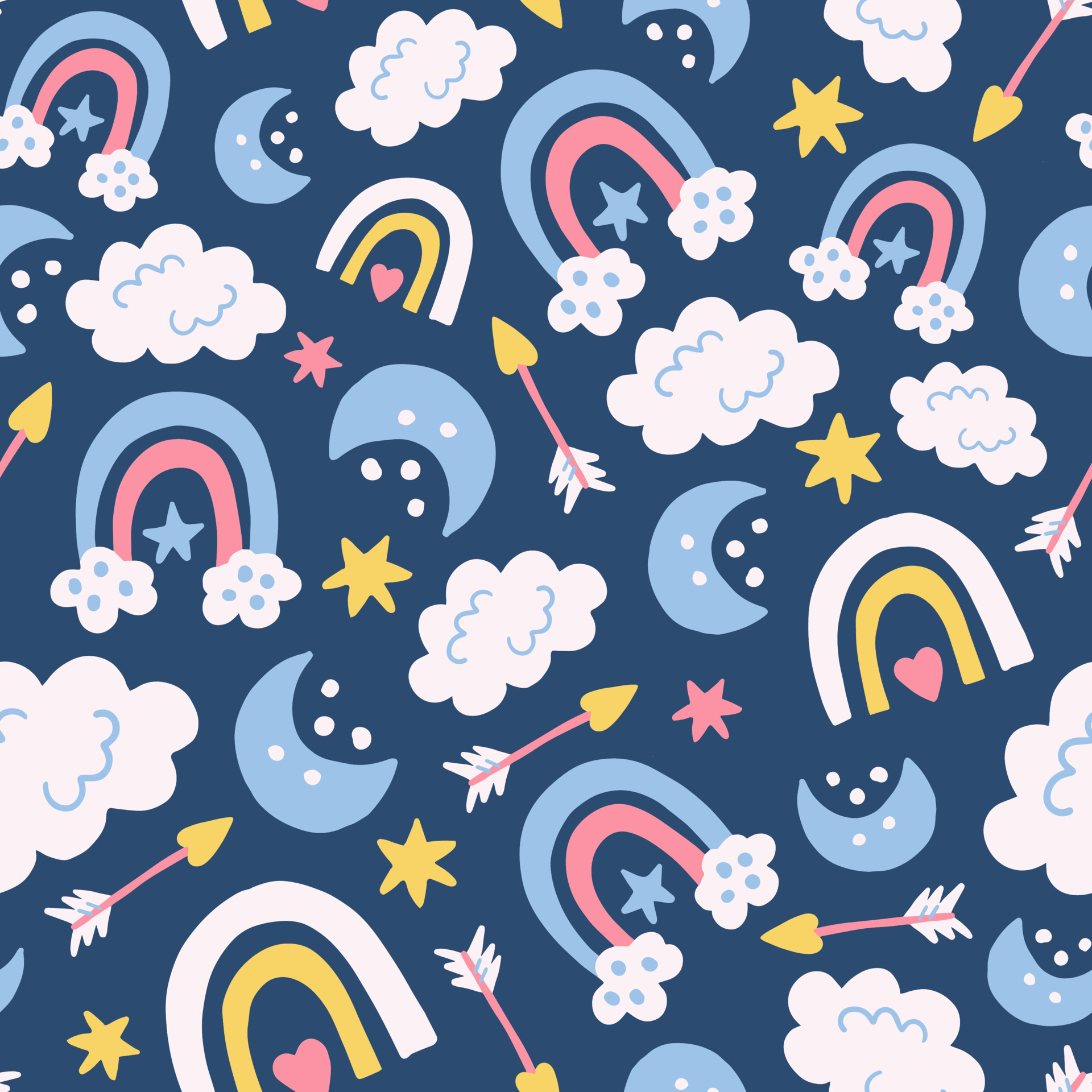 Rainbow seamless pattern 11873027 Vector Art at Vecteezy