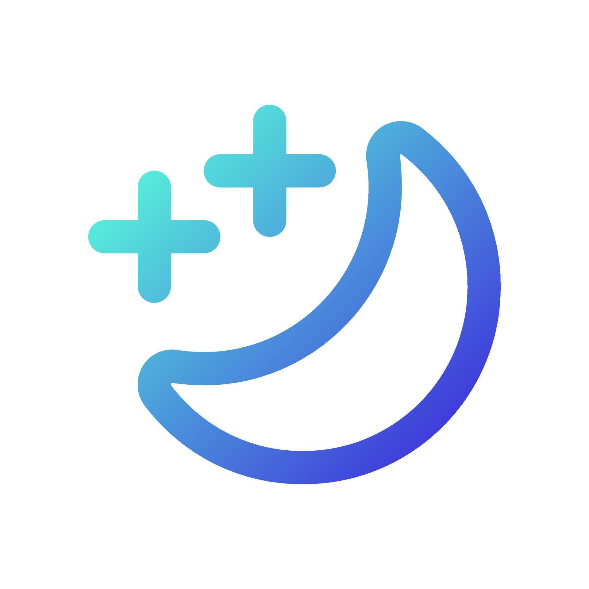 Sleep Mode Pixel Perfect Gradient Linear Ui Icon Shift To Silent Mode