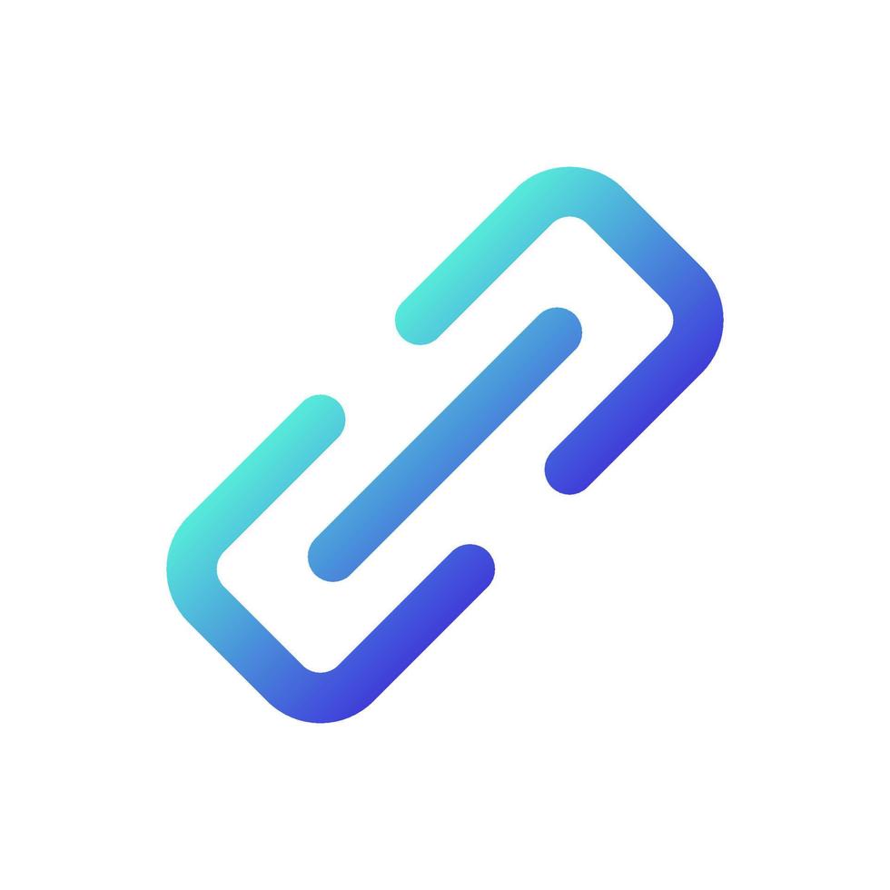 Hyperlink Pixel Perfect Gradient Linear Ui Icon Website Reference Redirect Link Online