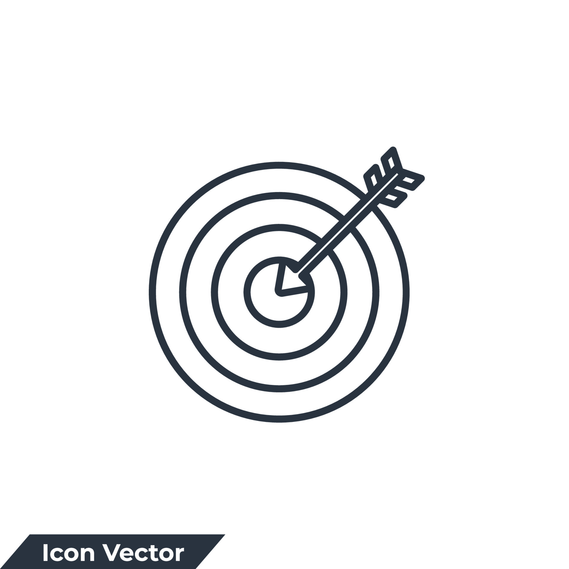 target icon logo vector illustration. Aim, Target and Goal symbol ... target icon logo vector illustration. Aim, Target and Goal symbol ...