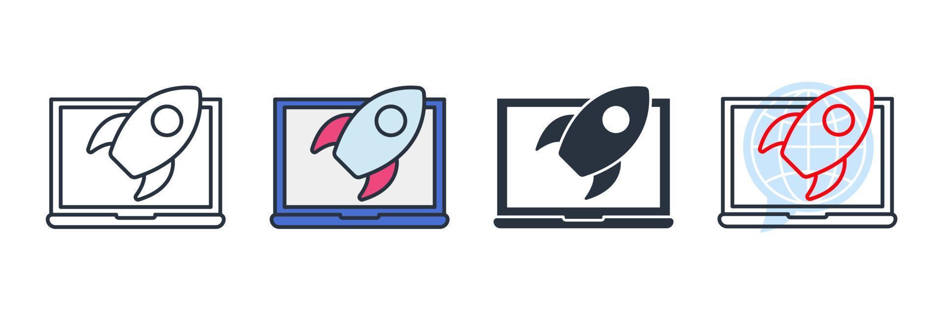 development icon logo vector illustration. Software development symbol ...