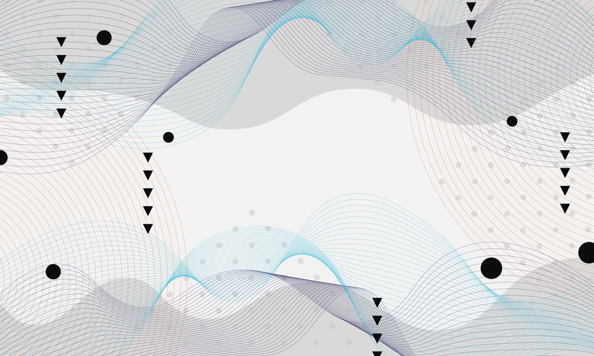 Flat Abstract Wave Lines Background Vector Illustration 11875212