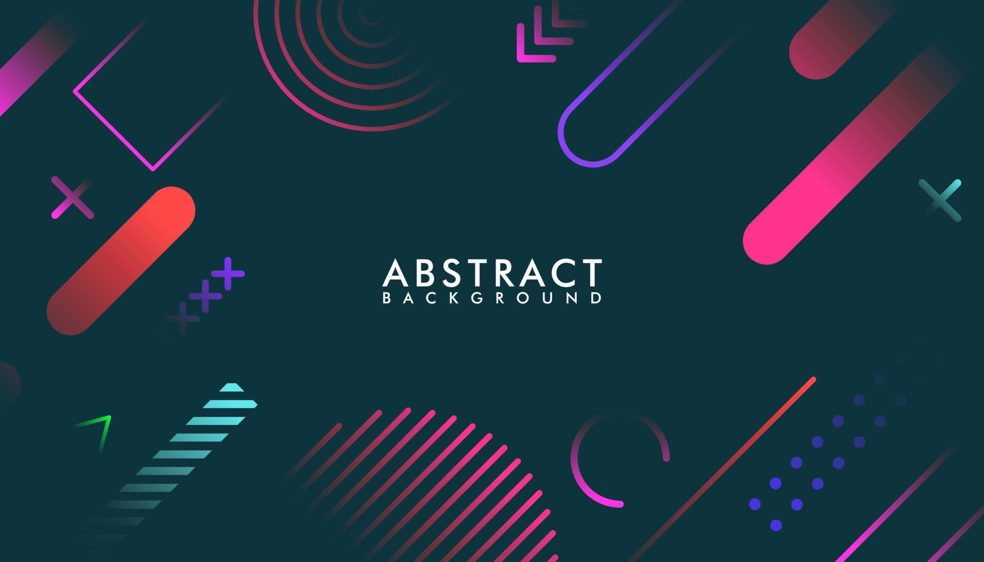 Abstract geometric gradient background with colorful 11881932 Vector ...