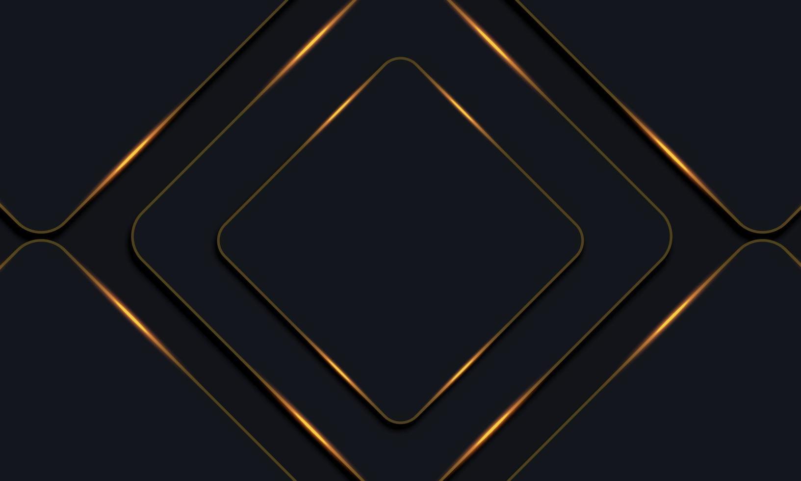 Dark Rounded Rectangles With Golden Lines Background 11884201 Vector Art At Vecteezy