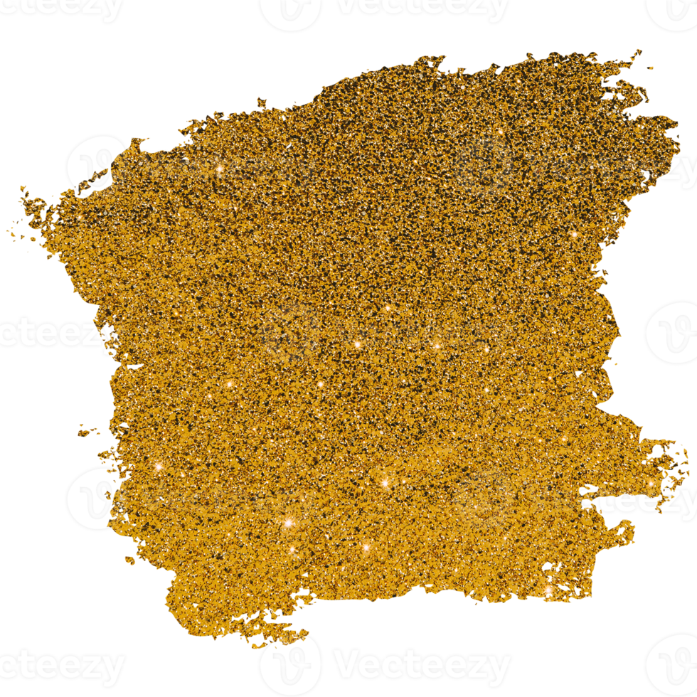 Gold Glitter Brush Stroke 11886681 PNG