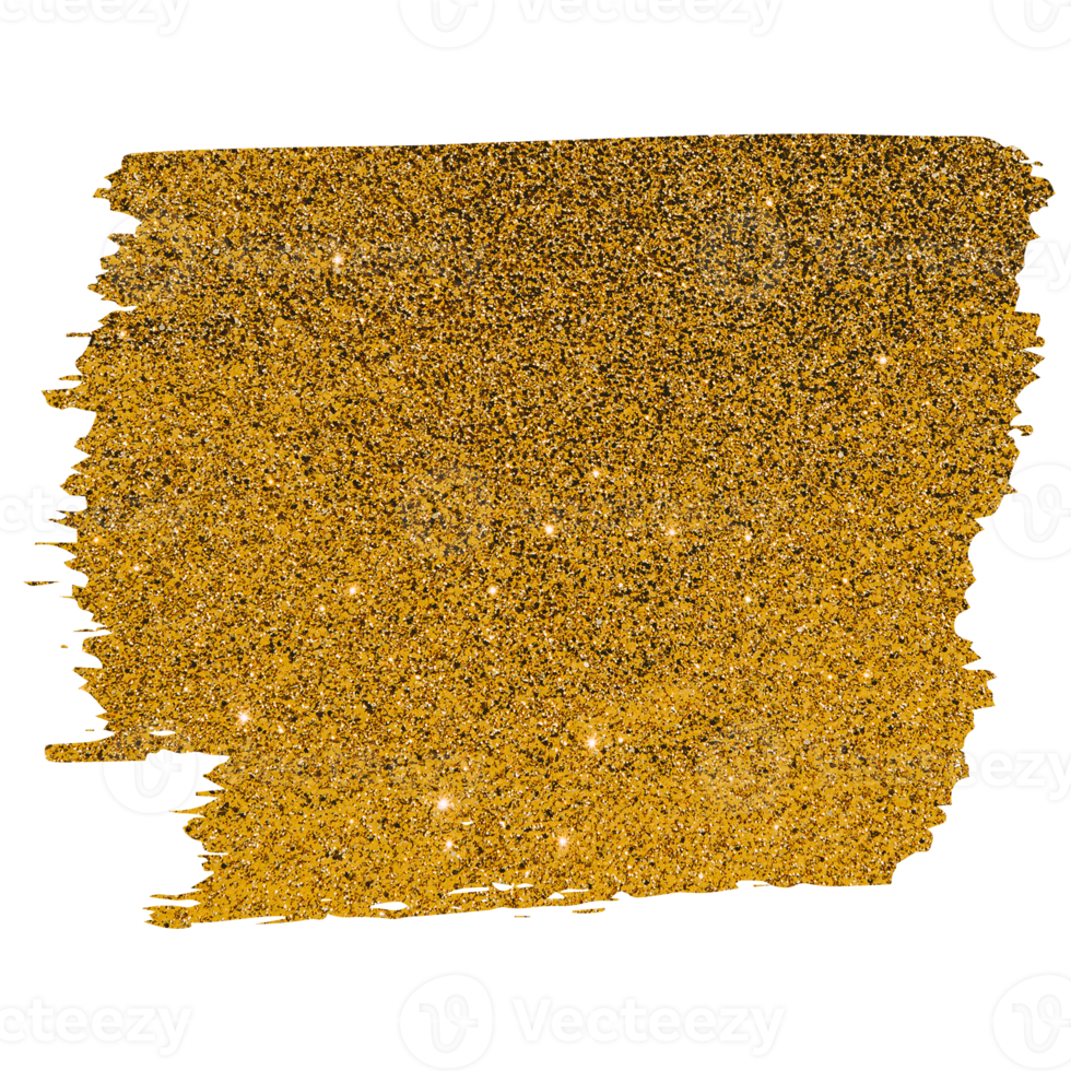 Gold Glitter Brush Stroke 11886683 PNG