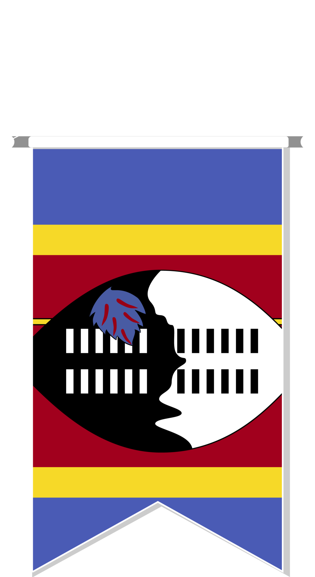 Eswatini Flag In Soccer Pennant 11887372 Png