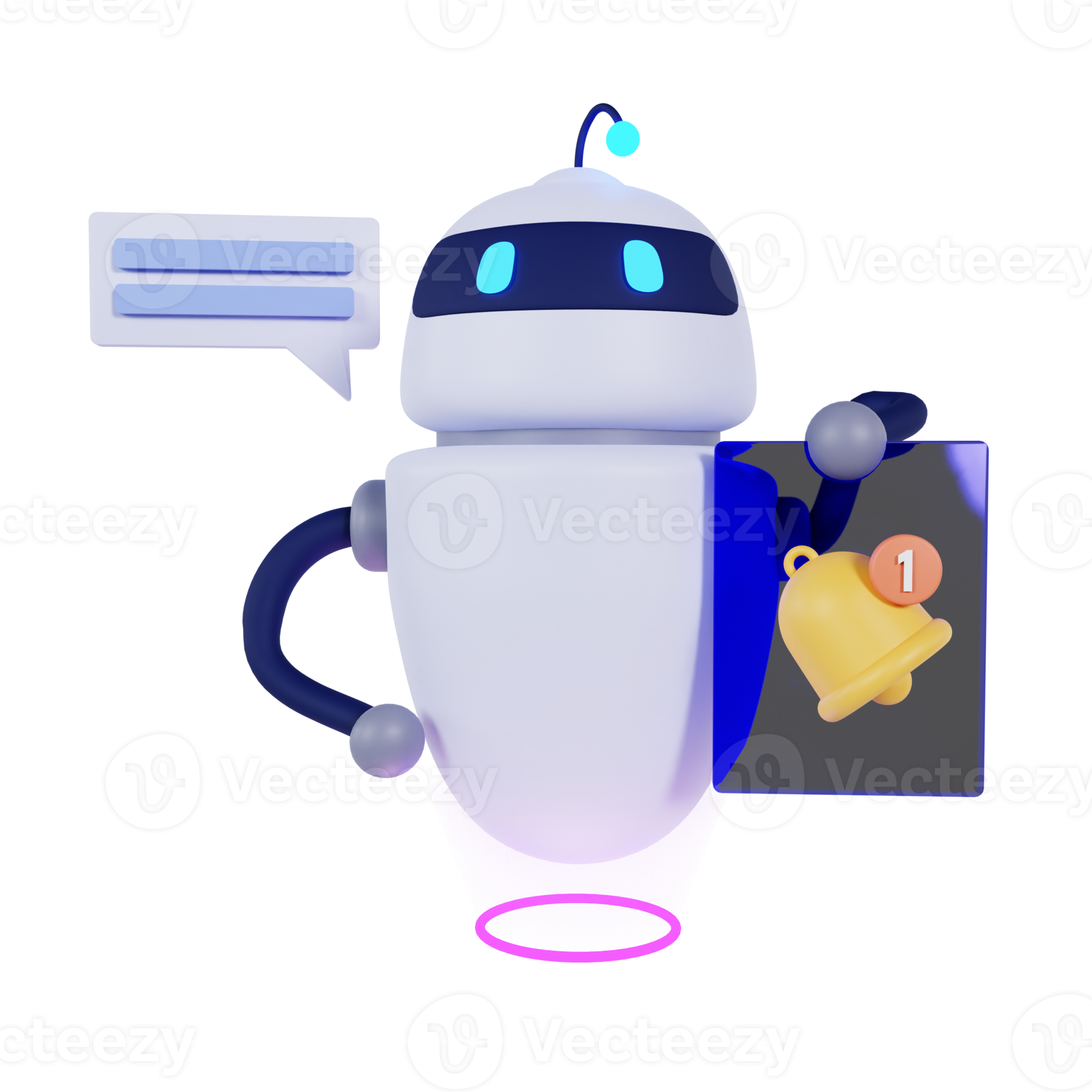 3D Bot AI Powered Marketing and Notification Tools 11888455 PNG