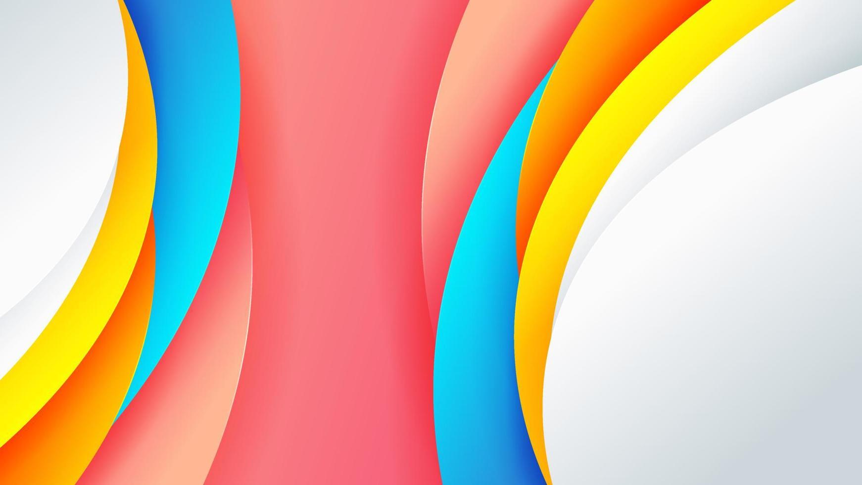 Vector Abstract Background With Overlap Layer And Dynamic Shadow On Background Vector