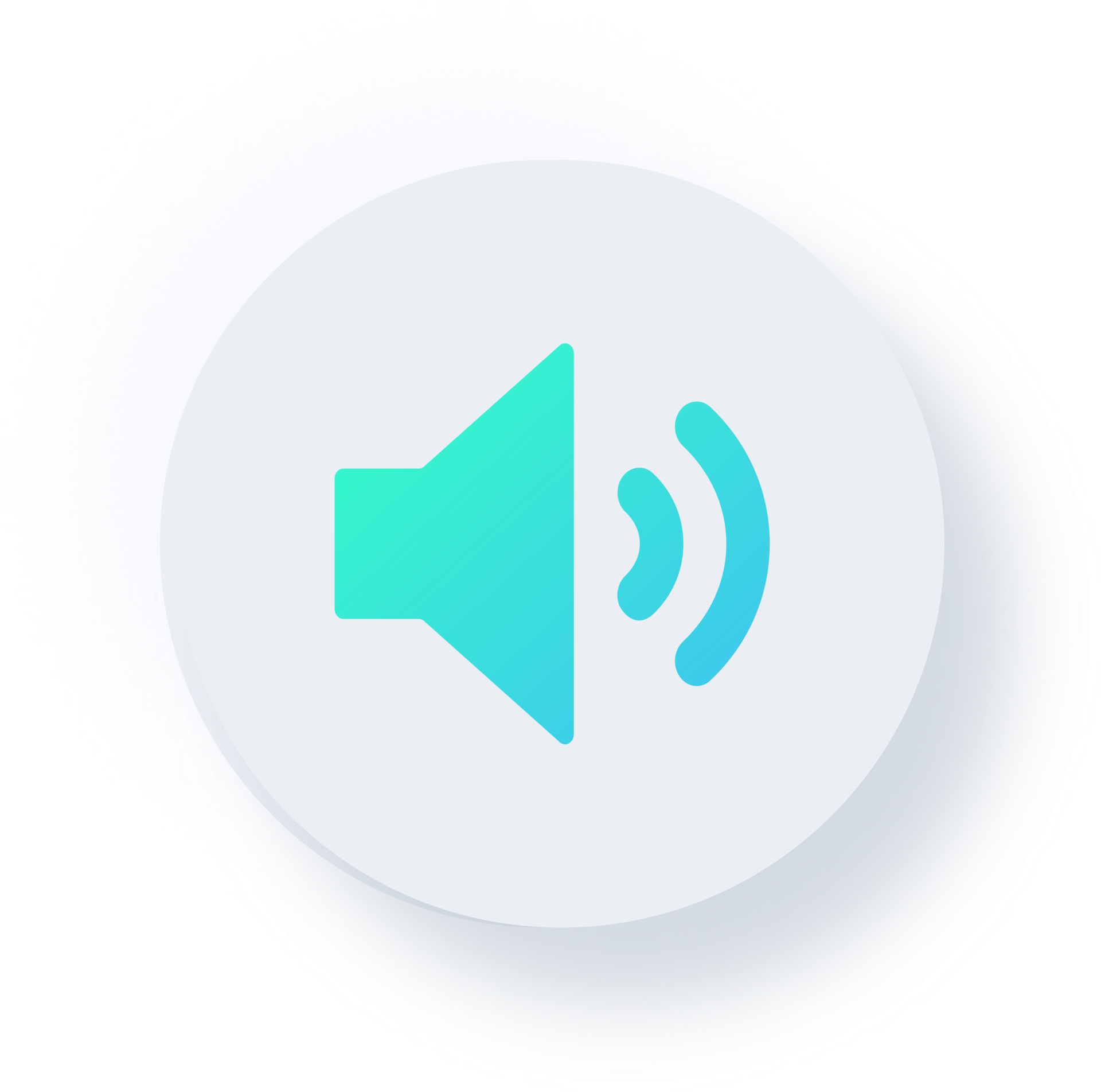 Neumorphic Speaker Icon, Neumorphism Speaker Button 11893988 PNG