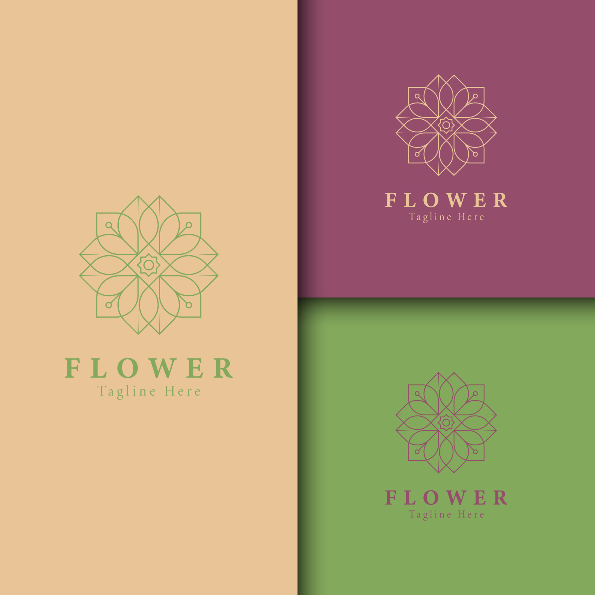 Beauty Flower Spa Logo Template Wellness Design For Health Wellness