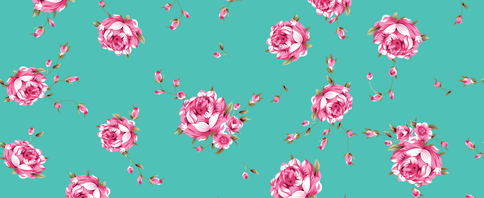 Vector Seamless Pattern Collectionwild Flowers Leaves Branches